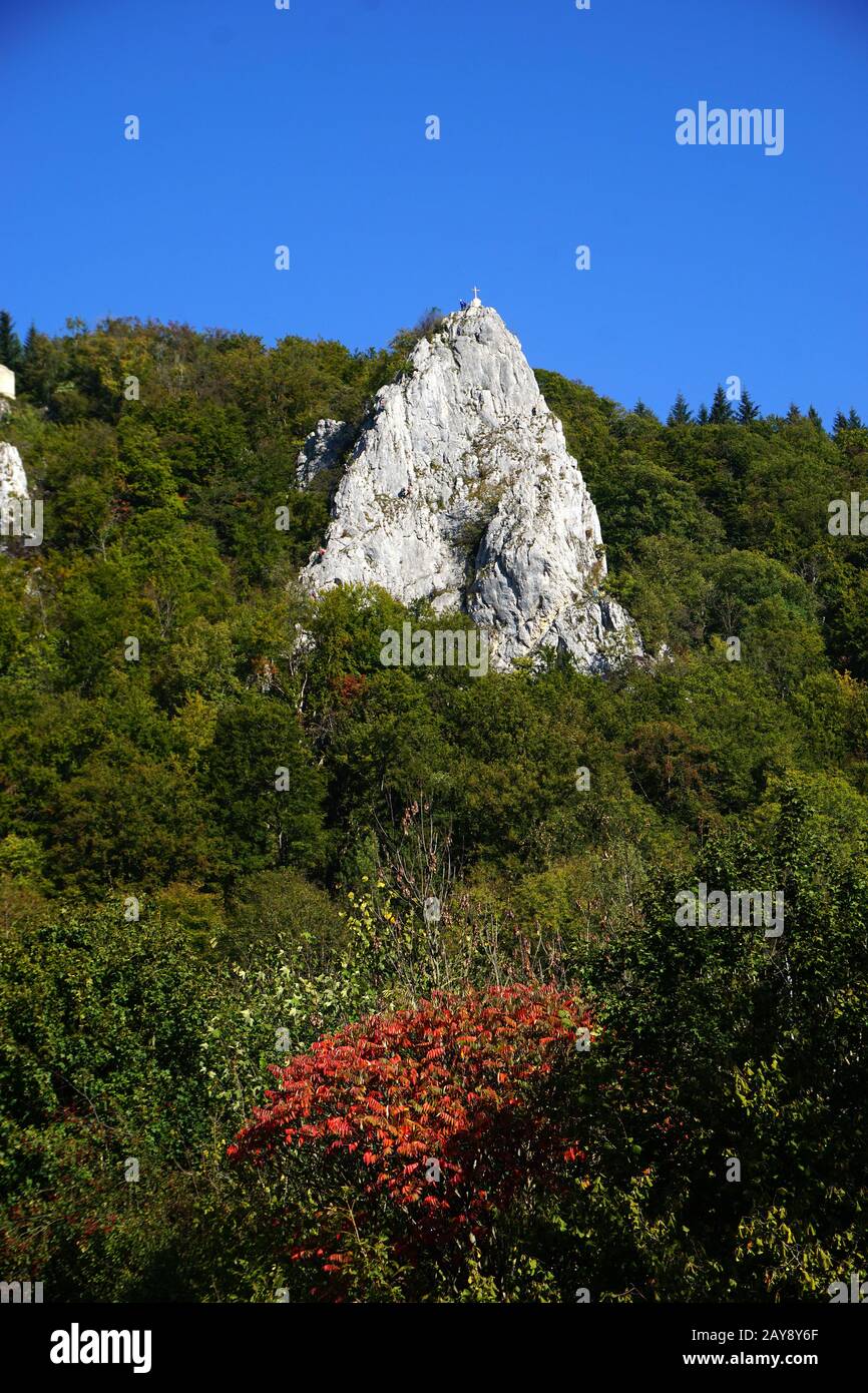 danube valley, Upper danube, nature park, swabian alps, germany, lime ...