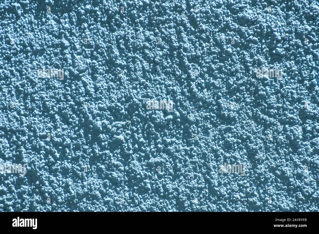 Blue color plaster house wall surface texture closeup as background ...