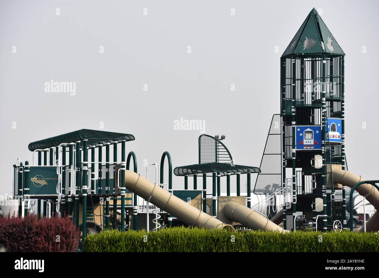 Playground at Evergreen Aviation Museum in McMinnville, Oregon Stock ...