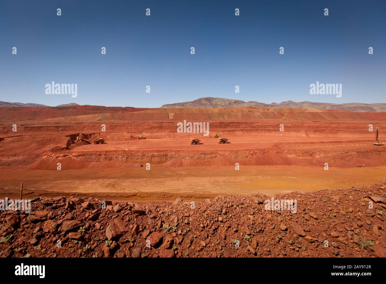 Iron Ore Mine, Pilbara, Western Australia Stock Photo - Alamy