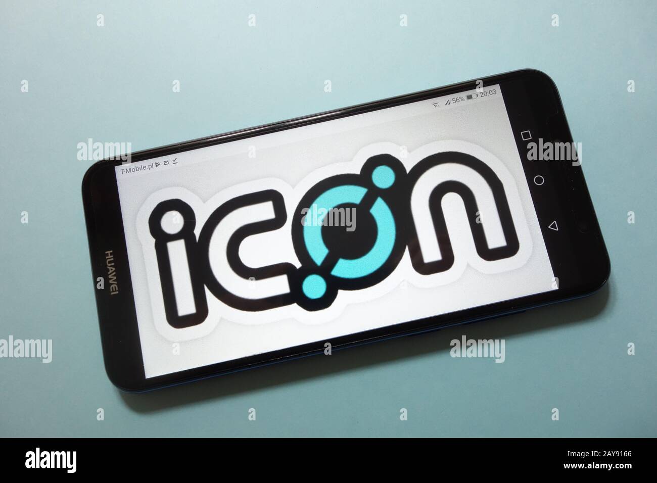 ICON (ICX) cryptocurrency logo displayed on smartphone Stock Photo - Alamy