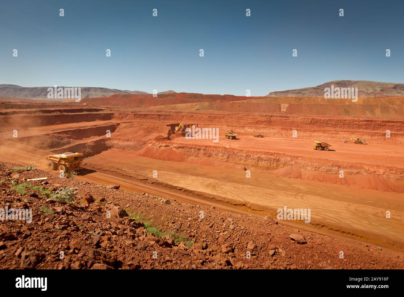 Iron Ore Mining Pilbara Western High Resolution Stock Photography and ...