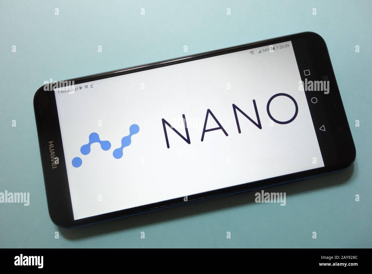 Nano cryptocurrency logo displayed on smartphone Stock Photo - Alamy