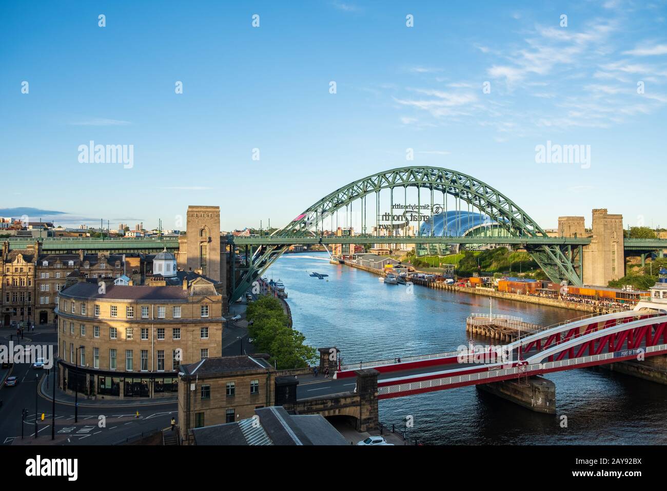 Newcastle skyline summer hi-res stock photography and images - Alamy