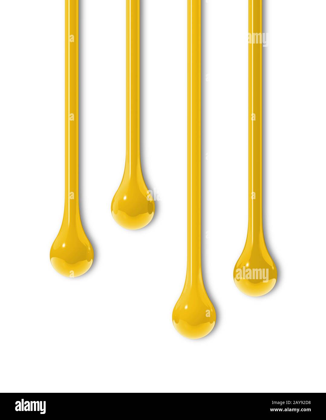 Yellow ink drops Stock Photo - Alamy