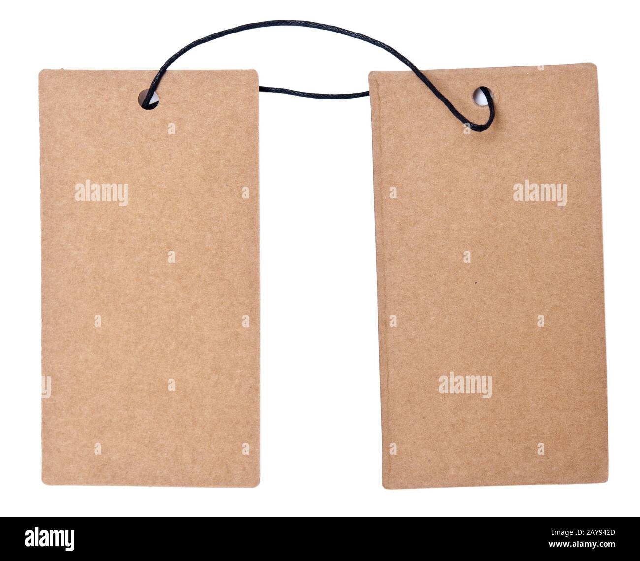 Old paper cloth tag label hi-res stock photography and images - Alamy