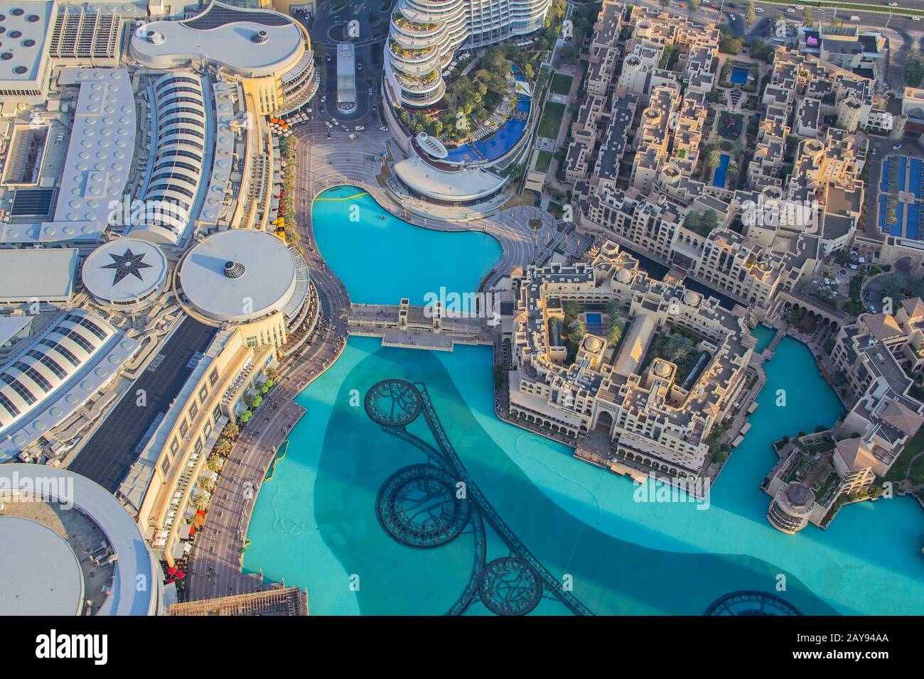 Dubai skyline as aerial view Stock Photo - Alamy