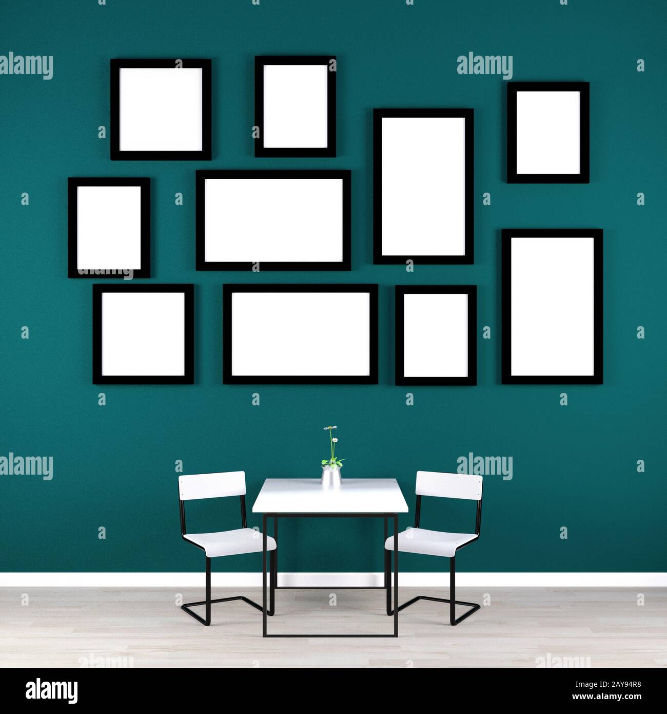 Art gallery multiple empty frame hi-res stock photography and images ...