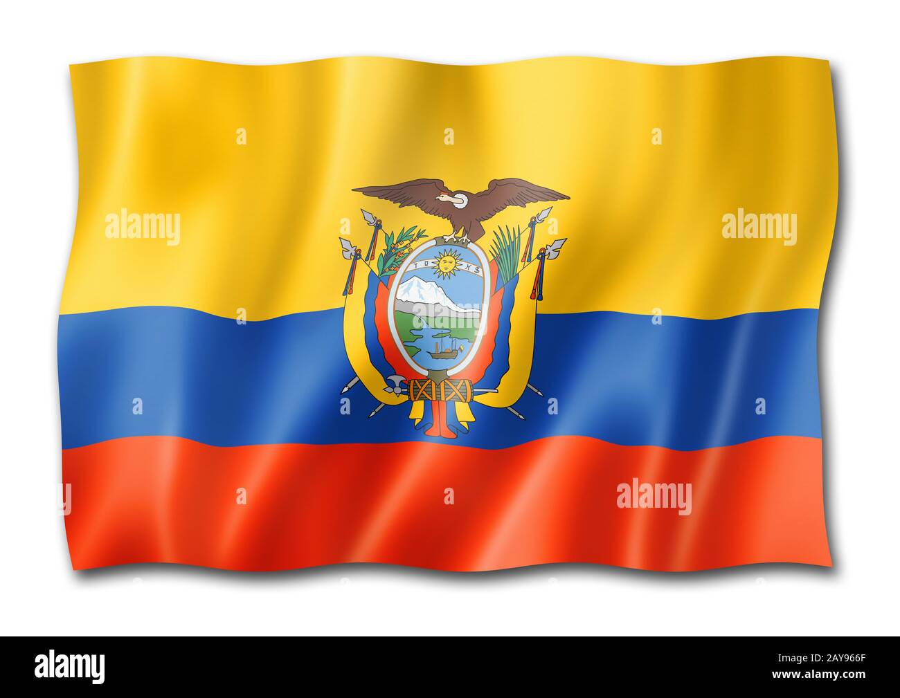 Flag ecuador ecuadorian banner on hi-res stock photography and images ...