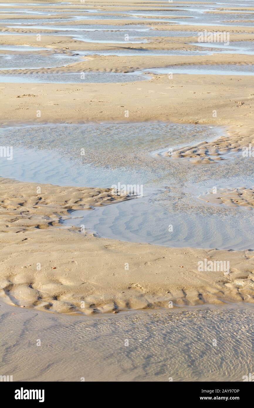 Narrow channels „priel“ at the north sea Stock Photo - Alamy
