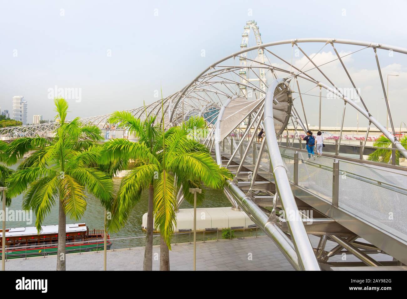 Helix bridge construction hi-res stock photography and images - Alamy