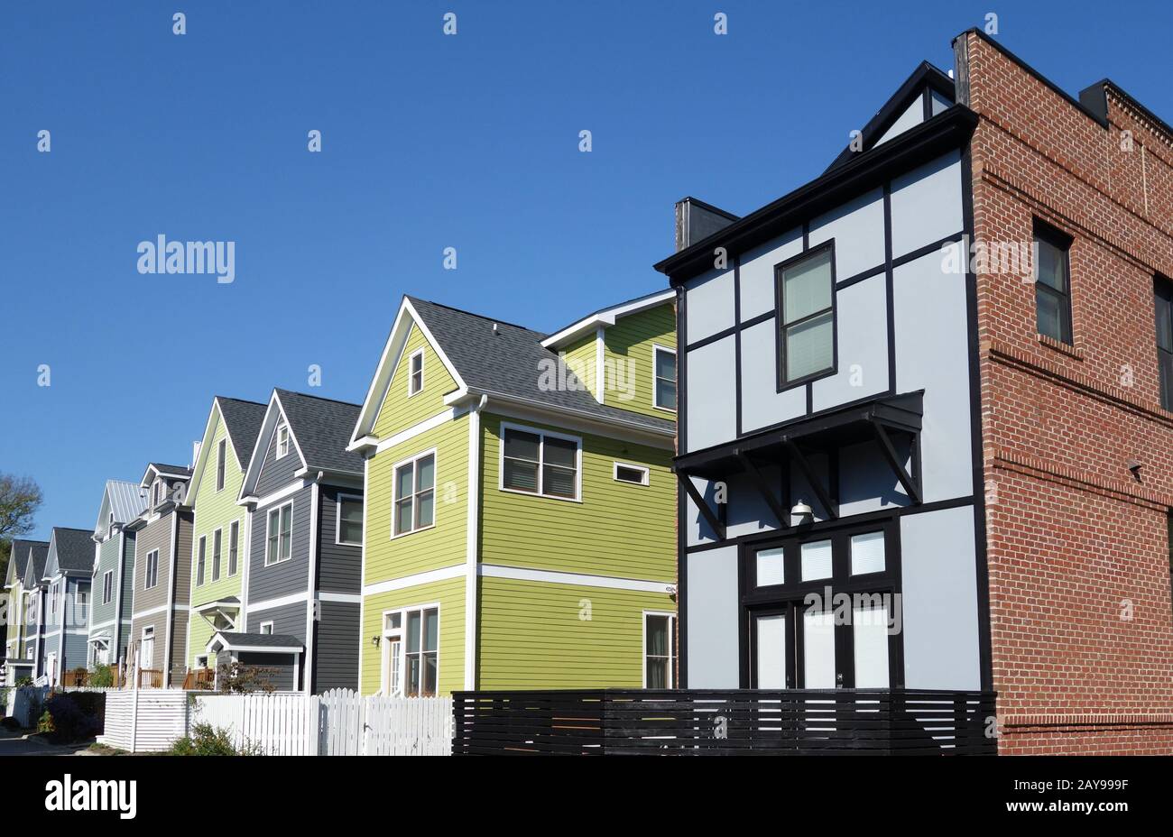 New Raleigh houses Stock Photo - Alamy