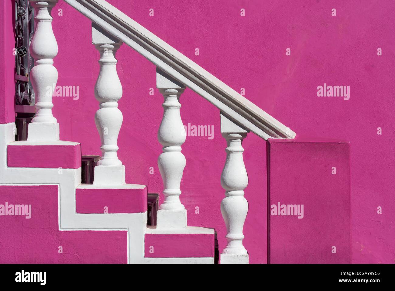 Detail of brightly colored houses in the Bo-Kaap (Upper Cape ...