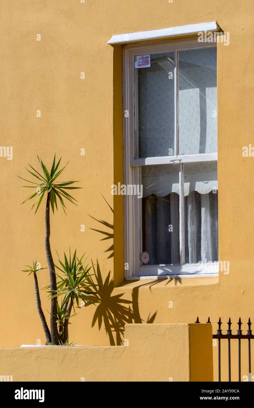 Detail of brightly colored houses in the Bo-Kaap (Upper Cape ...