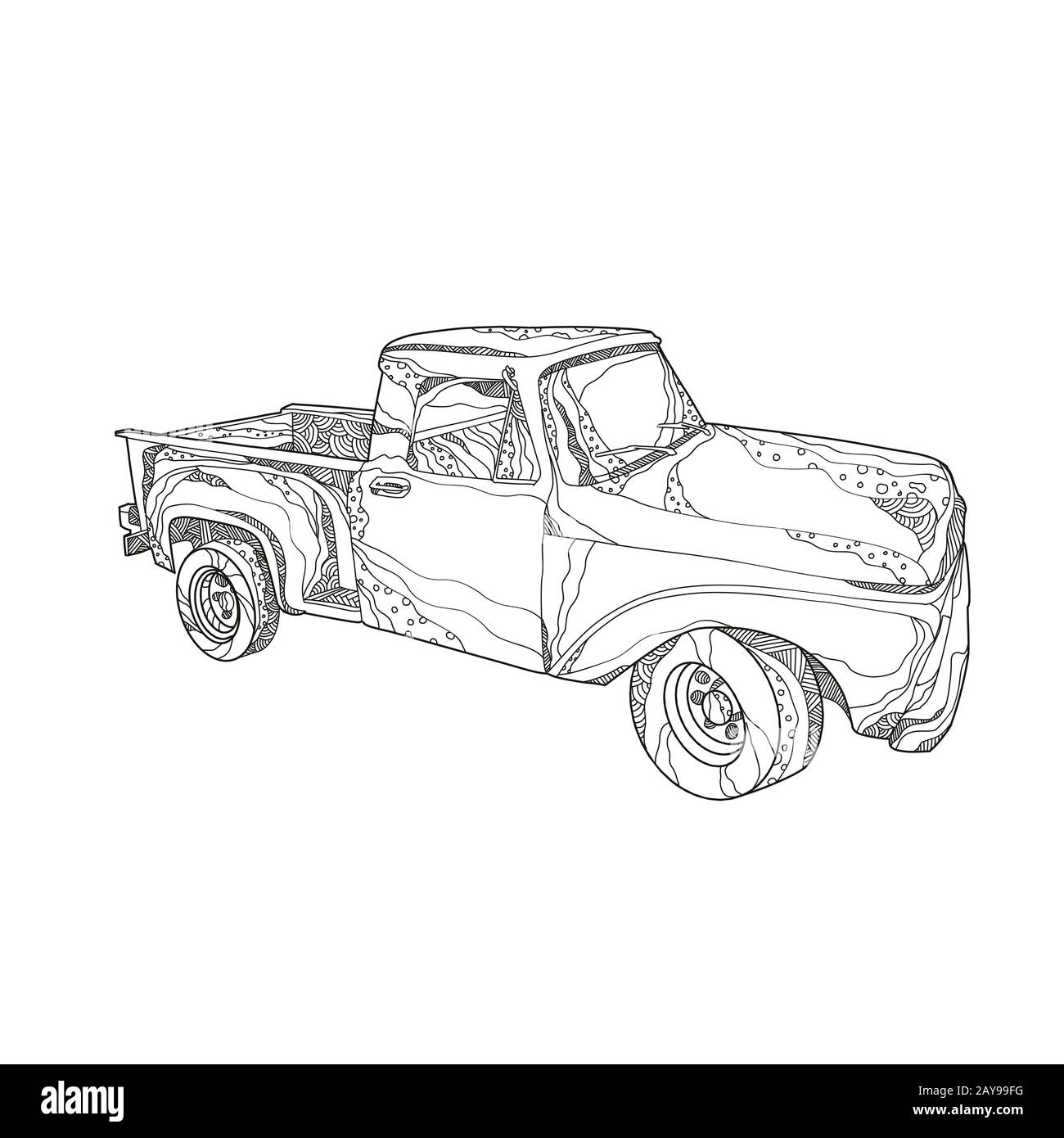 Pick Up Truck Sketch