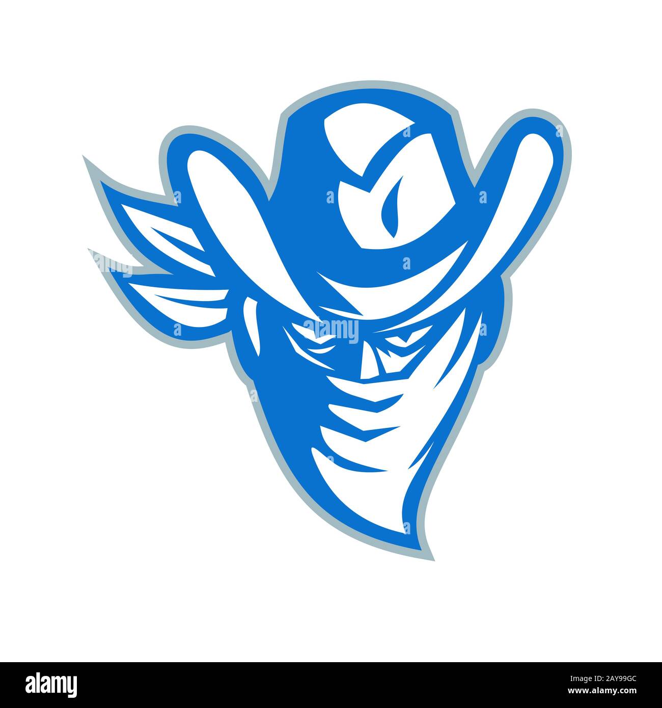 Outlaw Bandit Cowboy Retro Stock Photo - Alamy