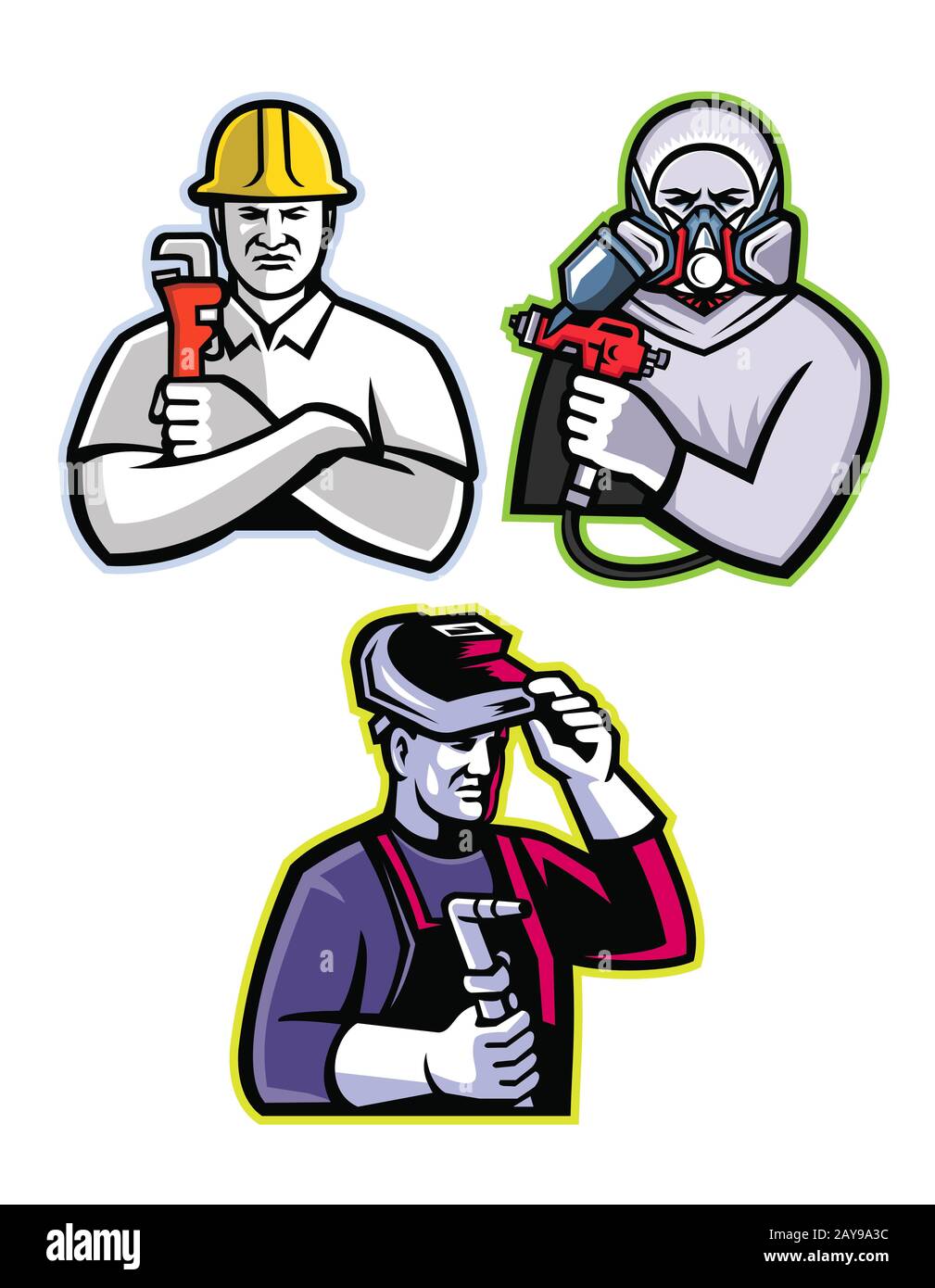 Tradesman logo hi-res stock photography and images - Alamy