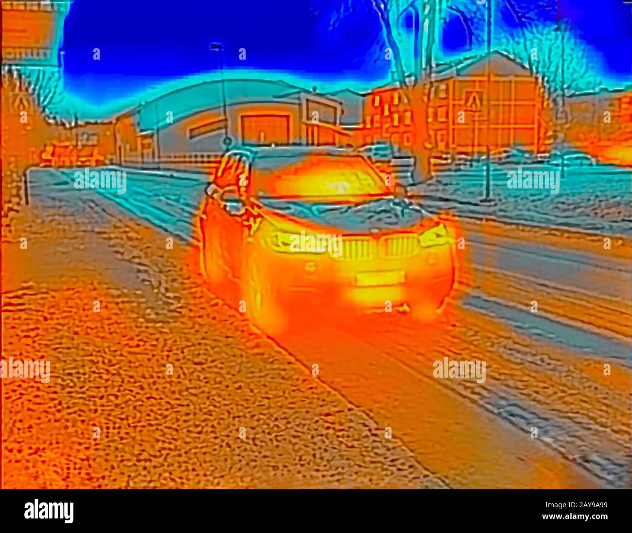 Car engine infrared thermal image hi-res stock photography and images ...