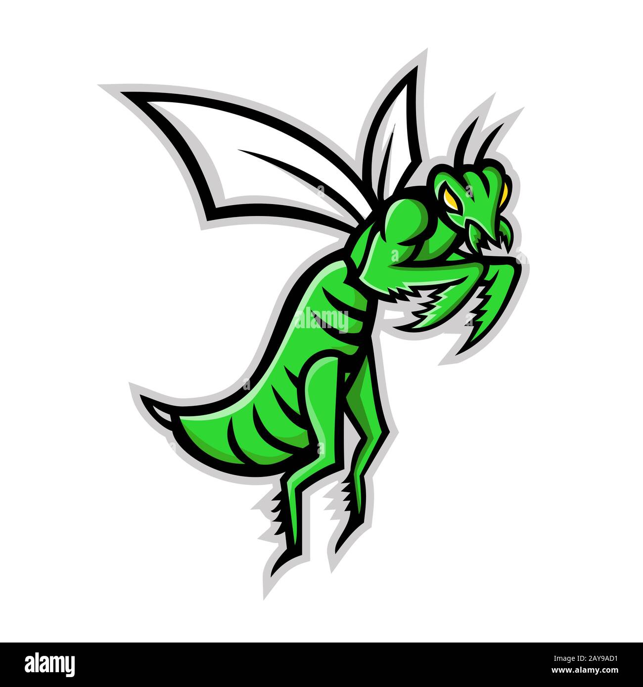 Praying Mantis Mascot Stock Photo - Alamy