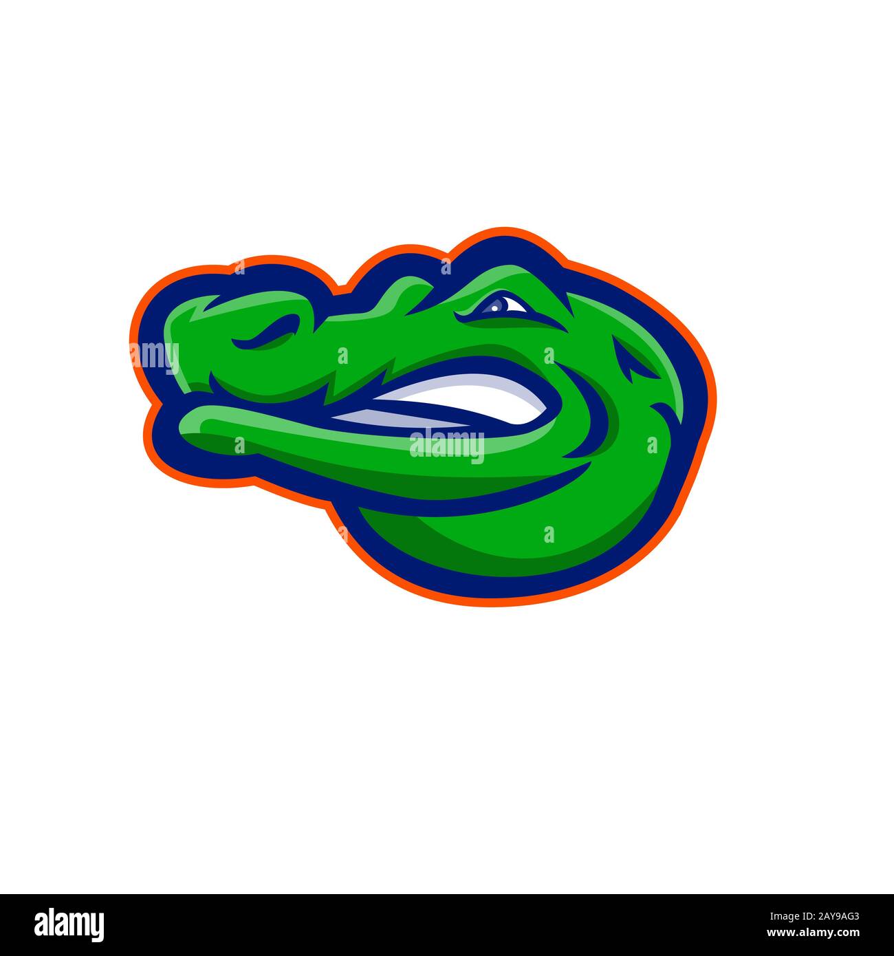 Crocodile Alligator Cartoon Character Head High Resolution Stock ...