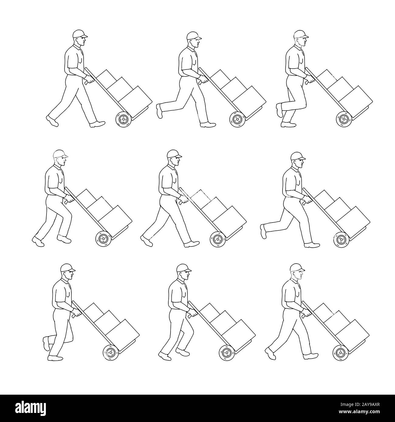 Cartoon sequence Cut Out Stock Images & Pictures - Alamy