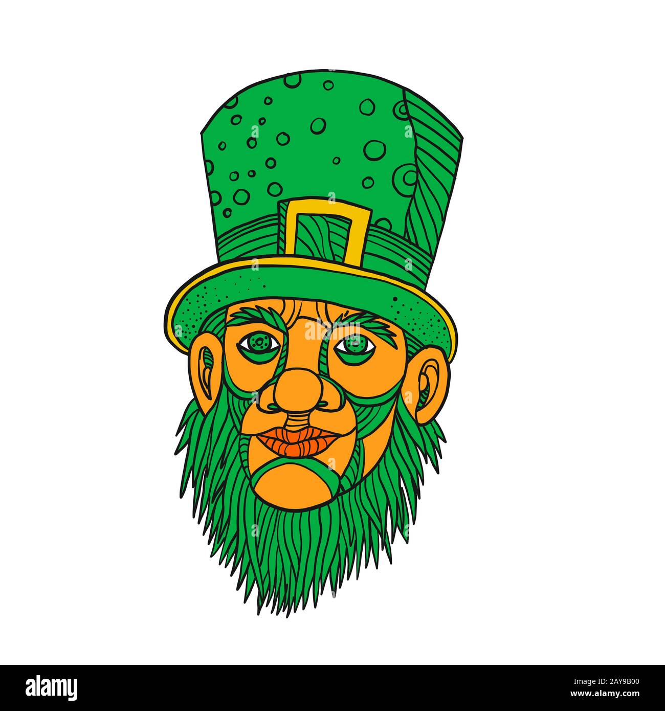 Leprechaun irish mythology drawing hi-res stock photography and images ...