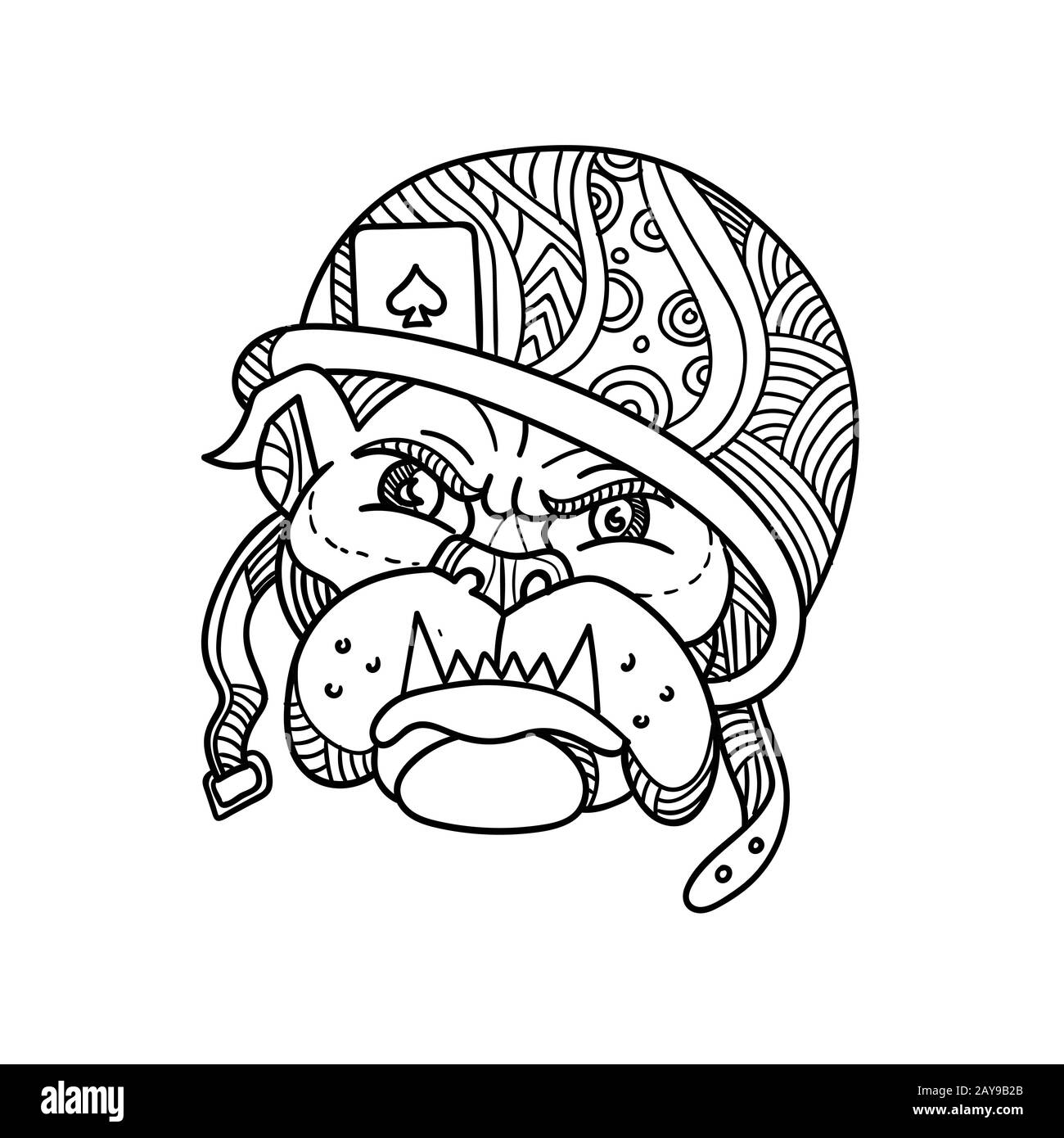 Bulldog helmet Cut Out Stock Images & Pictures - Alamy