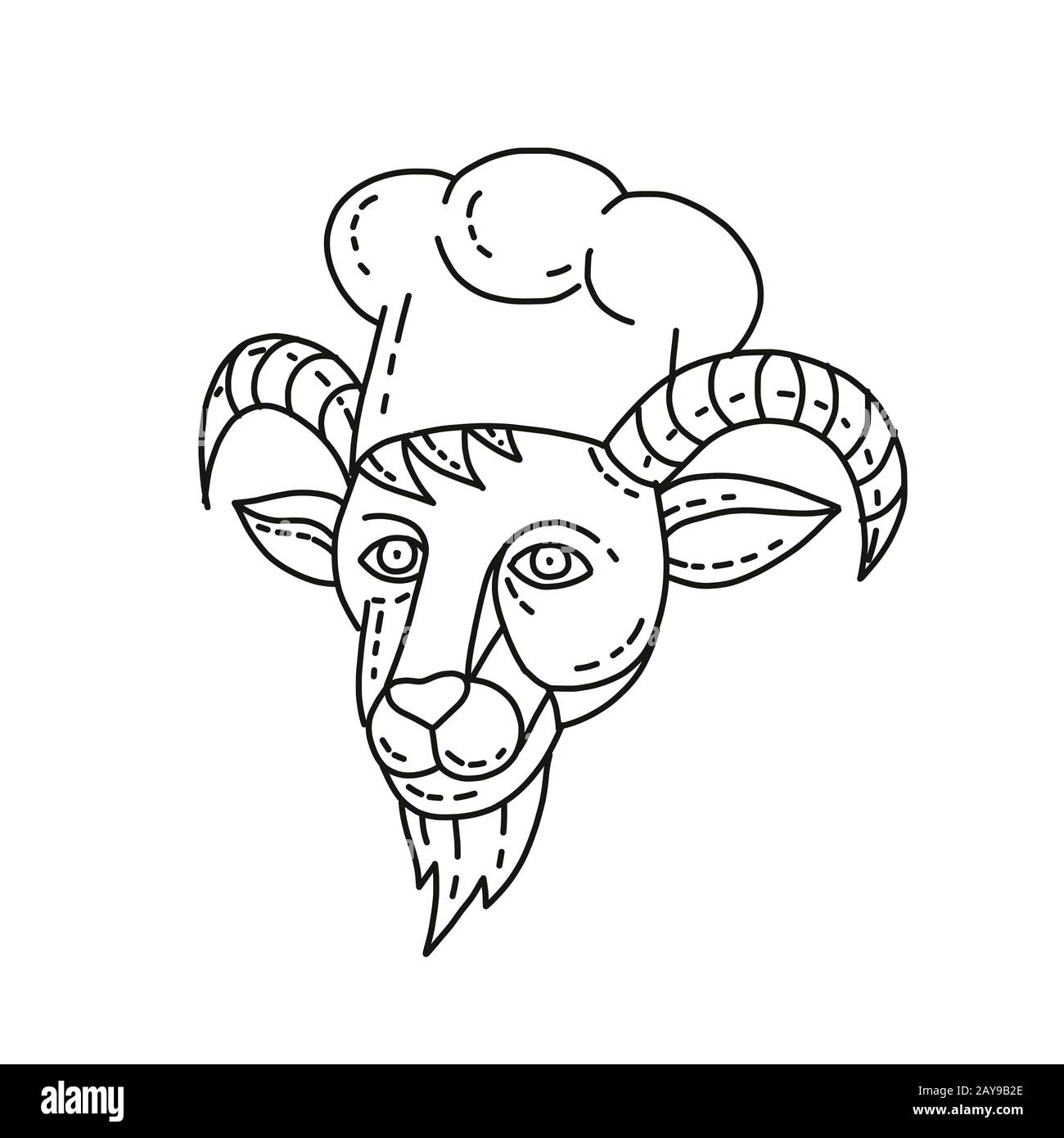 Drawing style illustration baker chef hi-res stock photography and ...