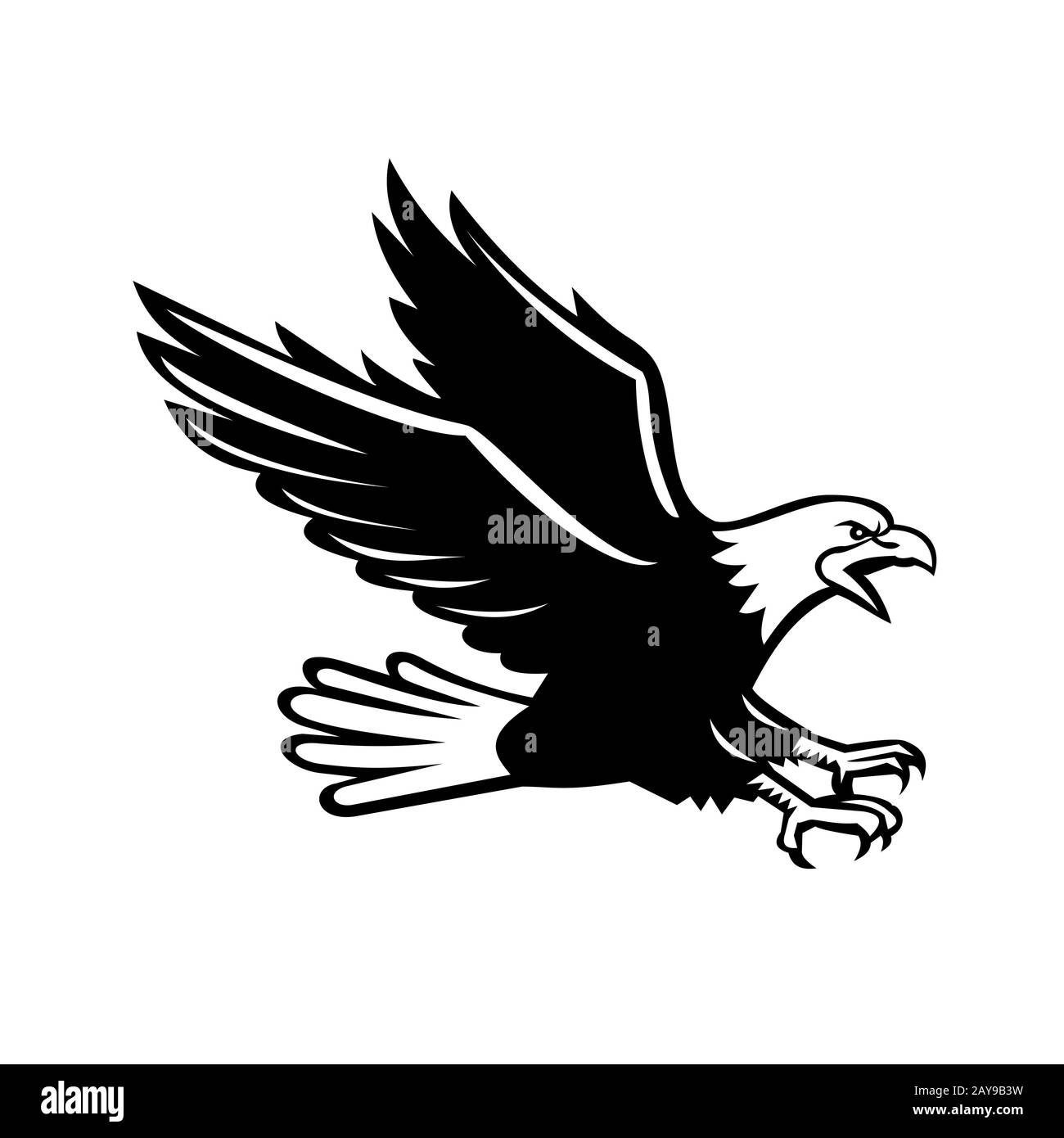 American bald eagle screaming Cut Out Stock Images & Pictures - Alamy