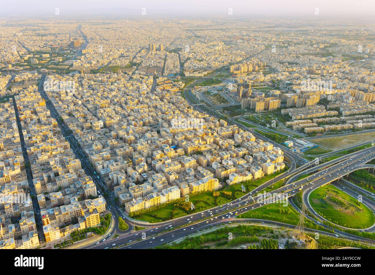 Skyline of Tehran sunset, Iran Stock Photo - Alamy