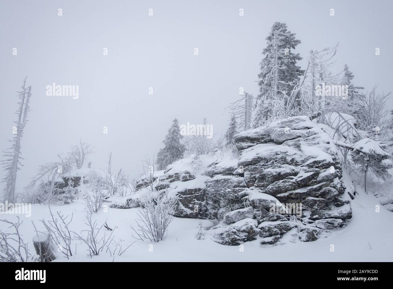 Snow walking rocks hi-res stock photography and images - Alamy