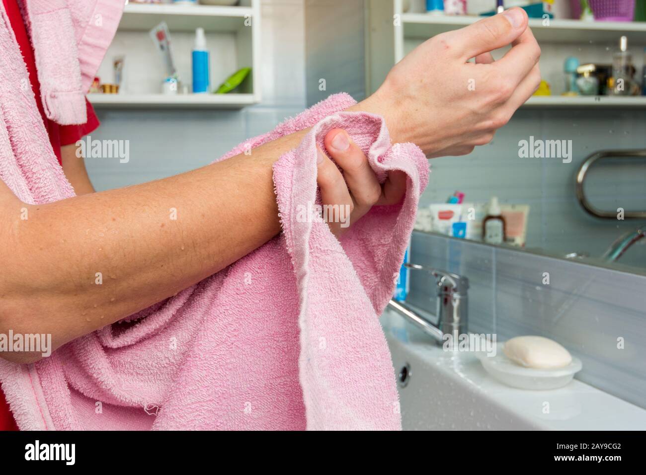 Wet wipes bathroom hi-res stock photography and images - Alamy