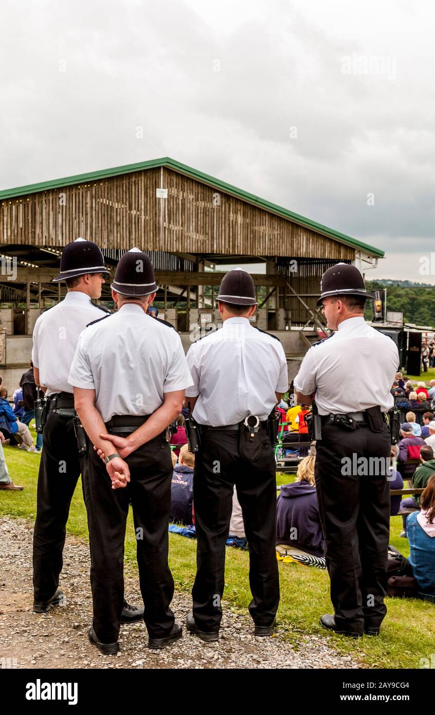 Police officers at outdoor event, UK Stock Photo - Alamy