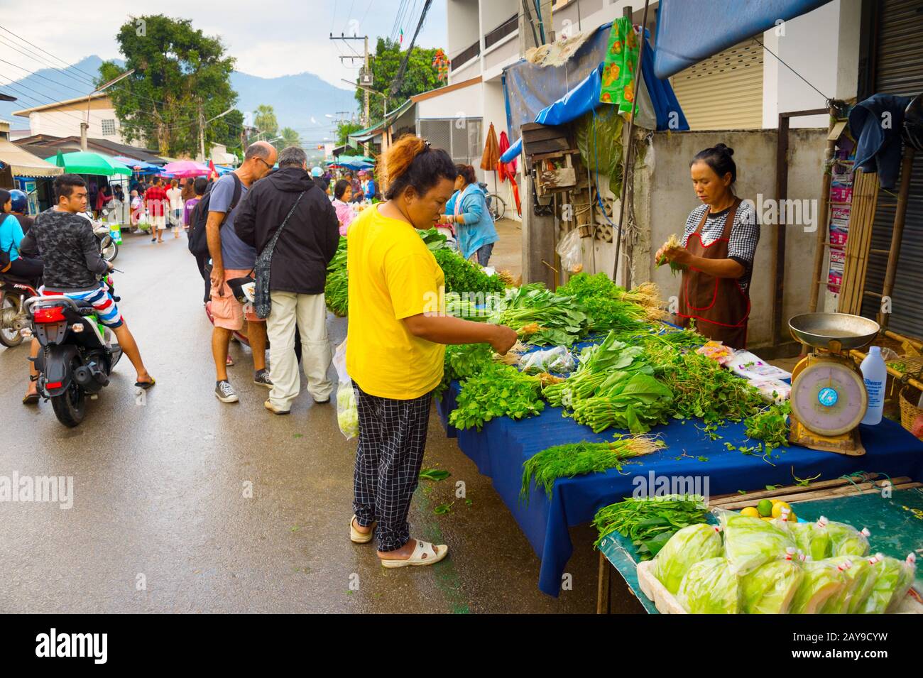 fresh grocery asian market Stock Photo - Alamy