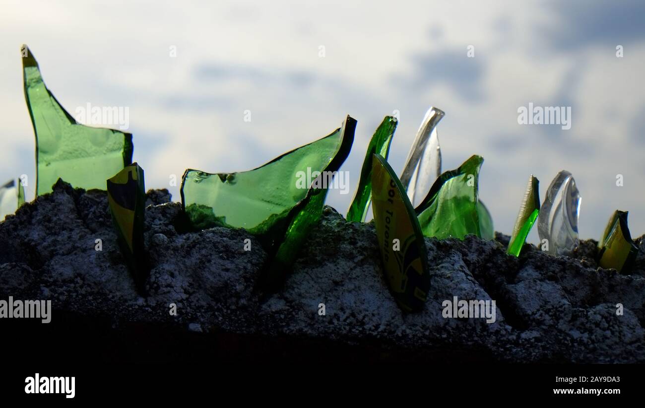 Glass splinter on a mural crown Stock Photo - Alamy
