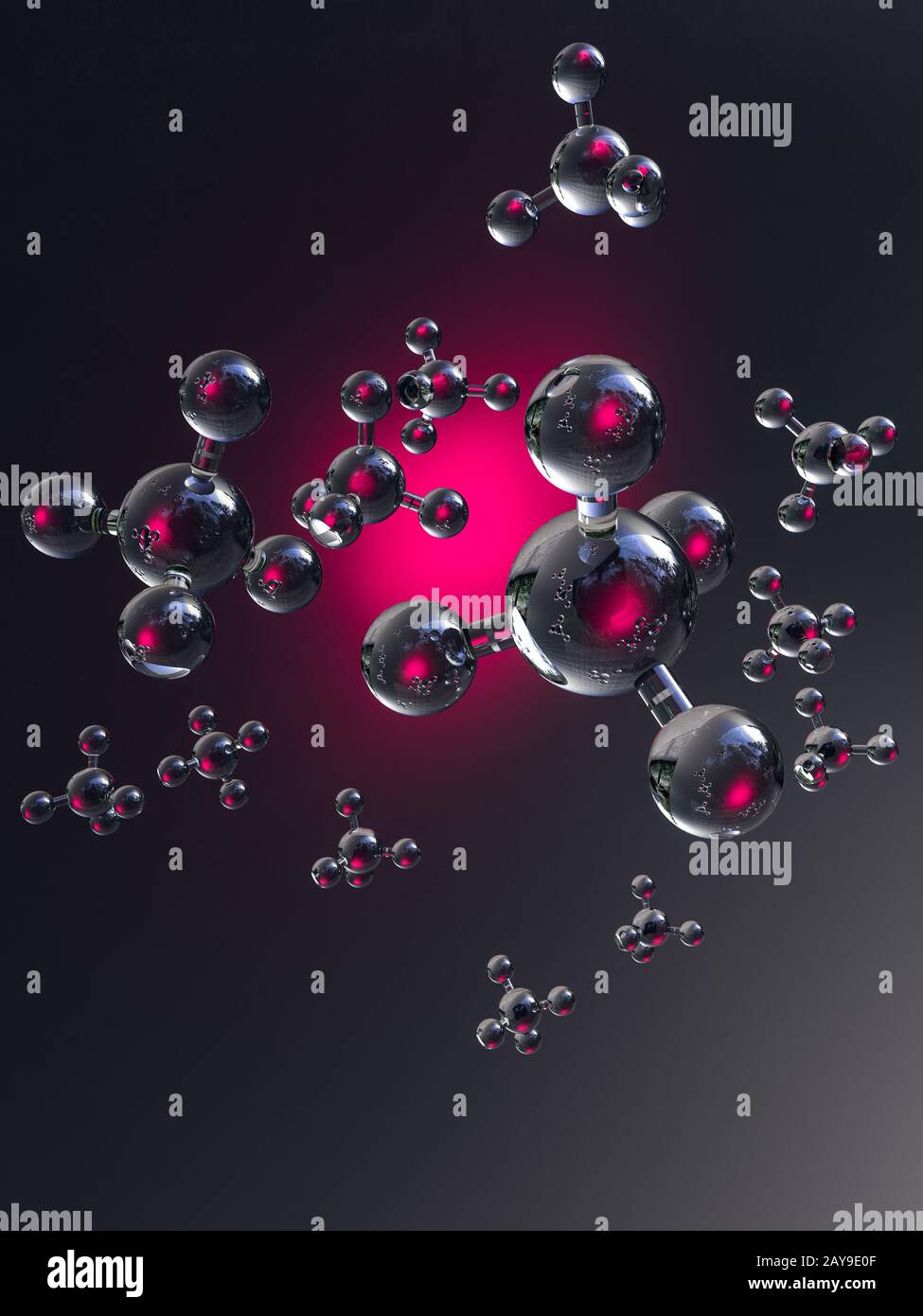 Structure of methane Stock Photo - Alamy