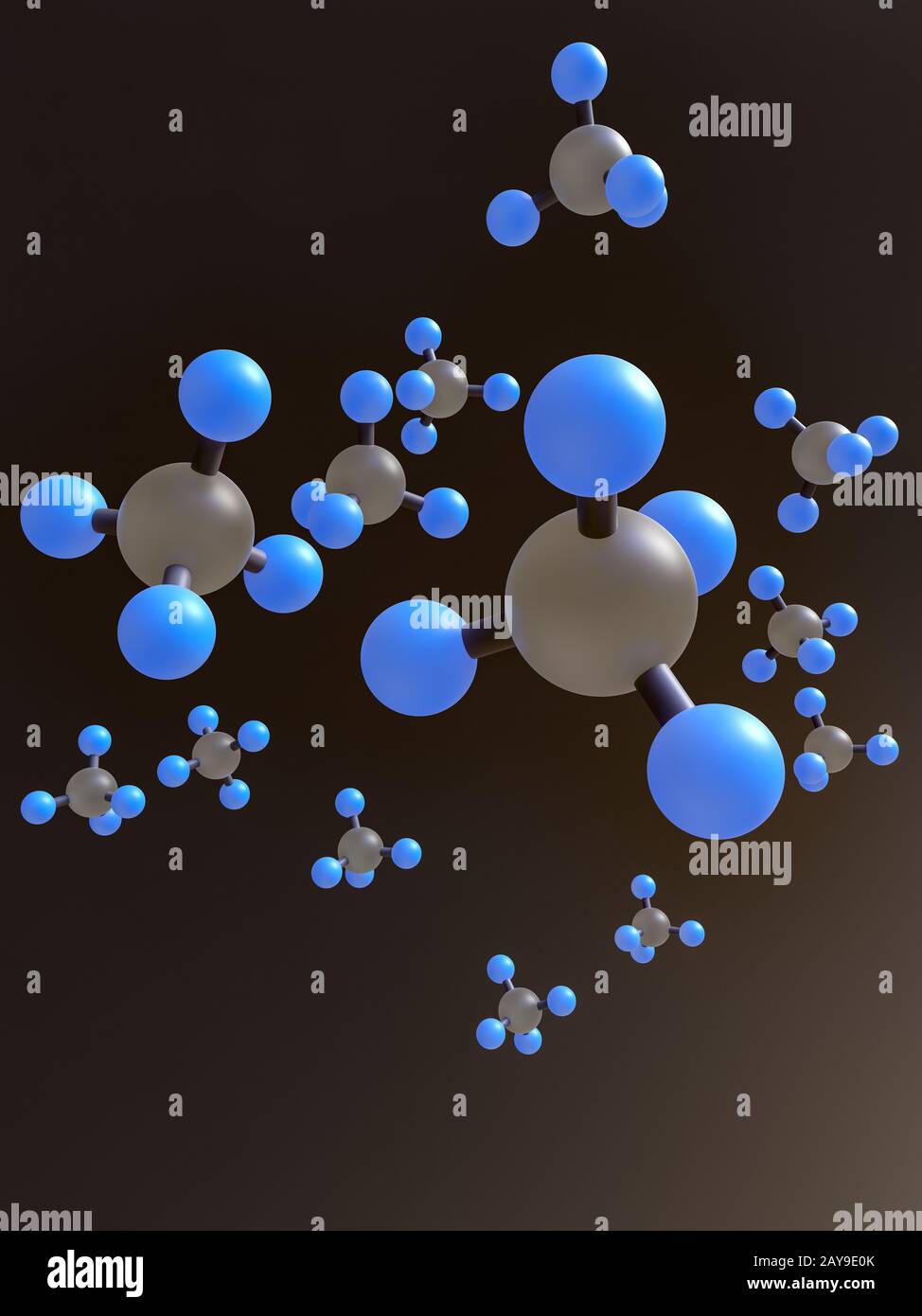 Structure of methane Stock Photo - Alamy