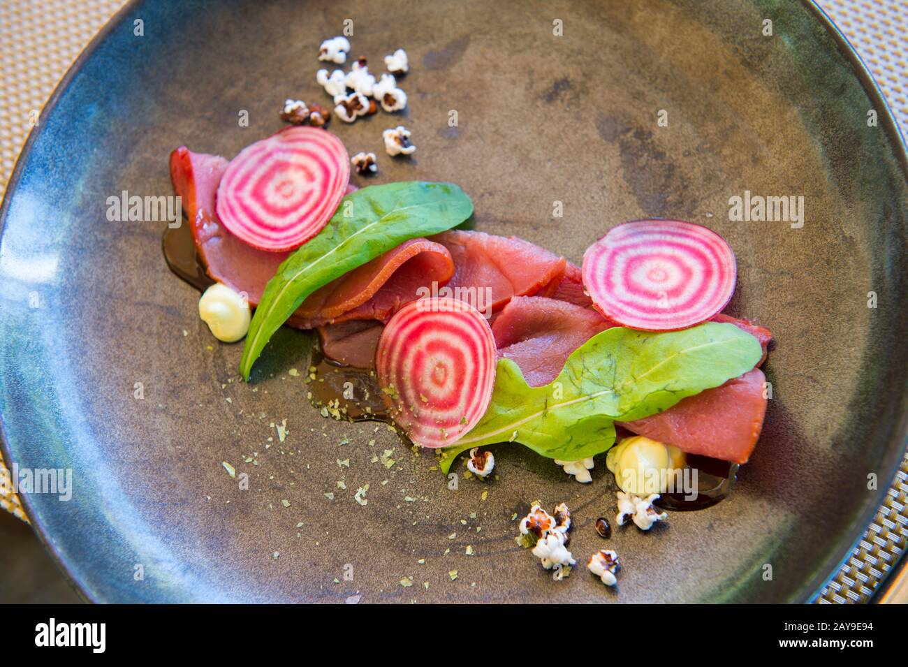 Springbok Carpaccio at the La Petite Ferme, (restaurant and luxurious ...