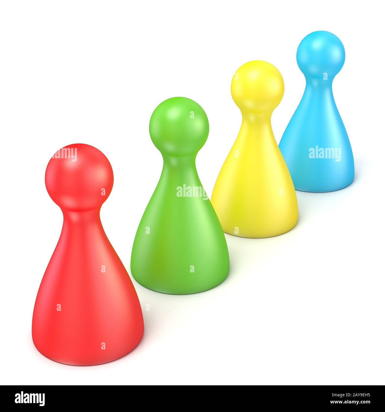 Colorful play figures. 3D Stock Photo - Alamy