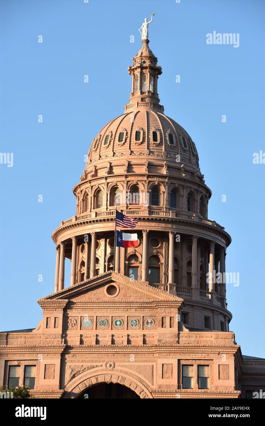 Austin capitol texas flag hi-res stock photography and images - Alamy