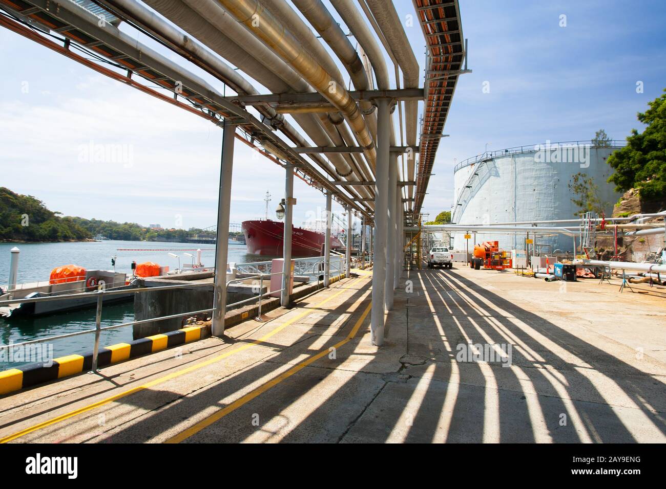 Oil Terminal Sydney Stock Photo - Alamy