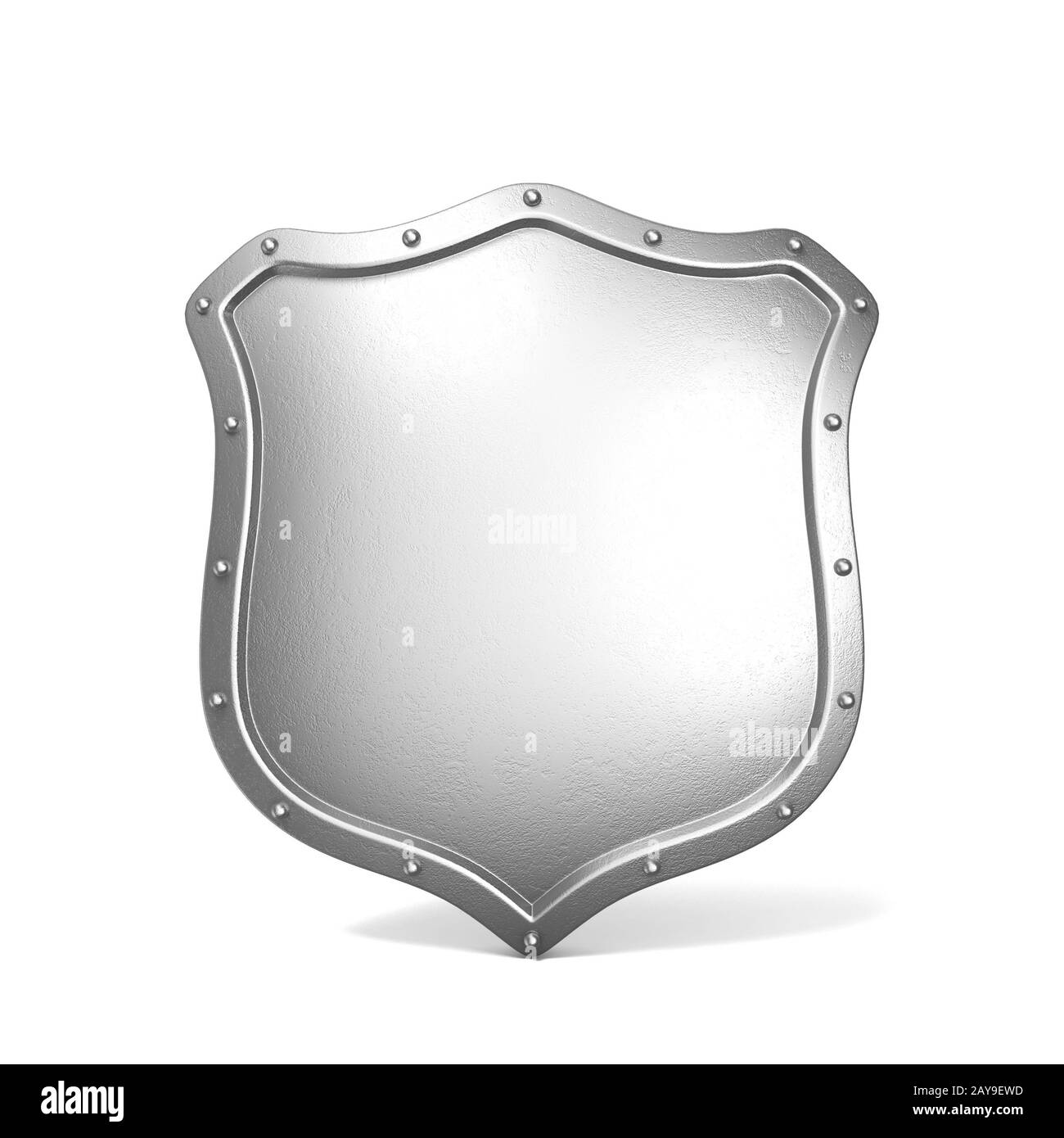 Metal shield. 3D Stock Photo - Alamy