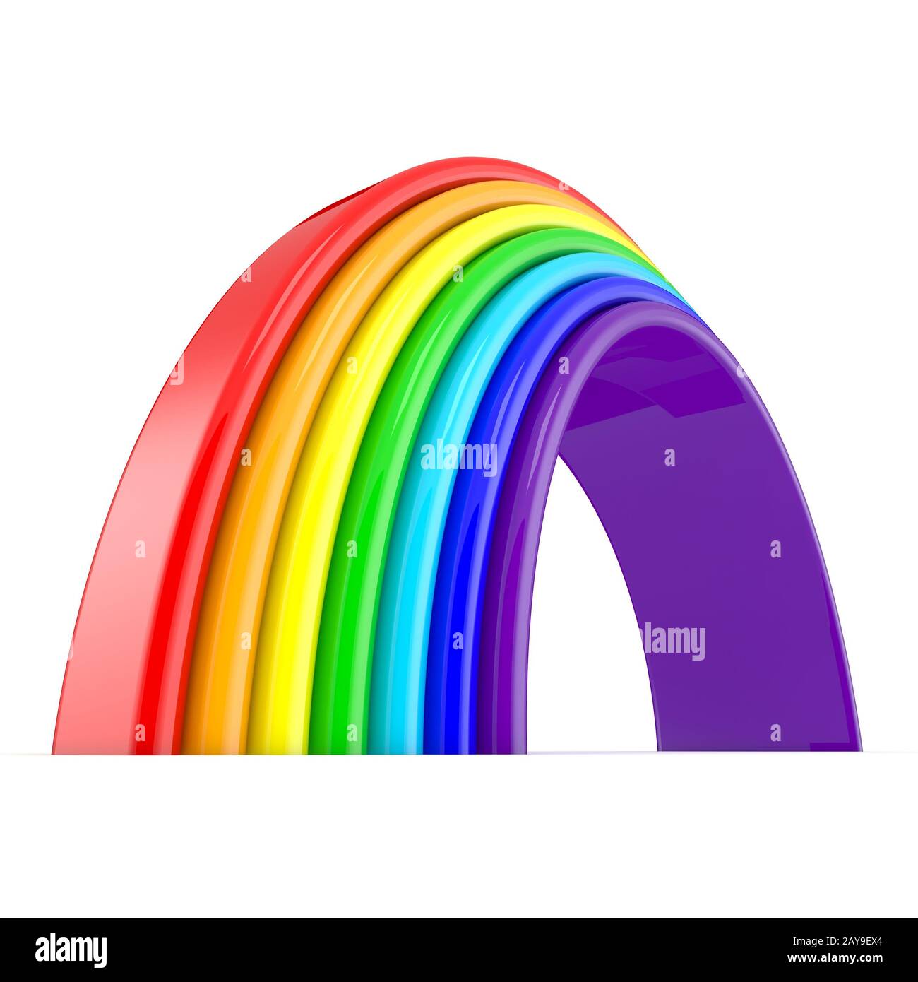 Rainbow. Side view. 3D Stock Photo - Alamy