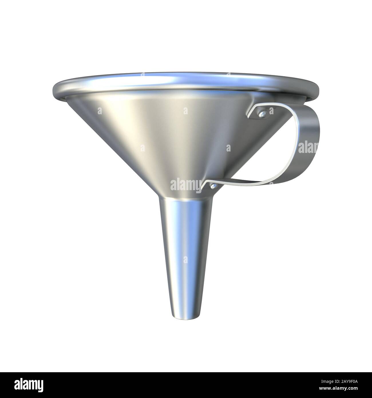 Steel funnel. 3D Stock Photo - Alamy