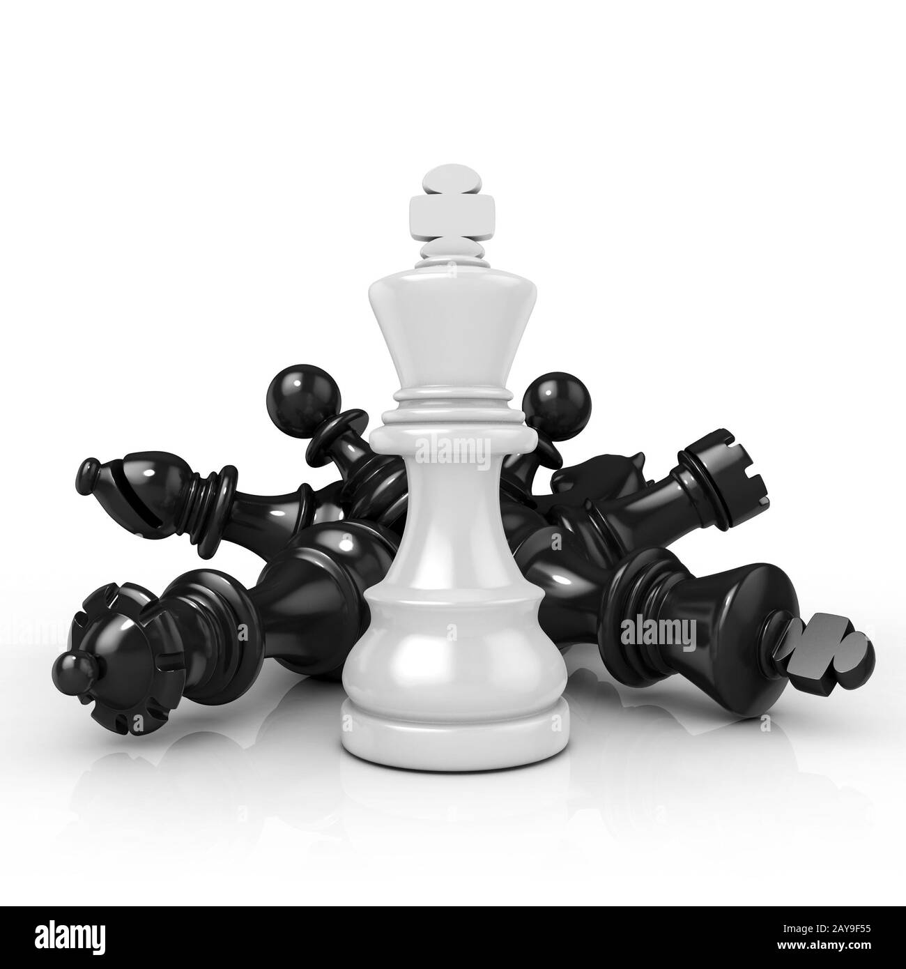 Chess King Piece Fallen