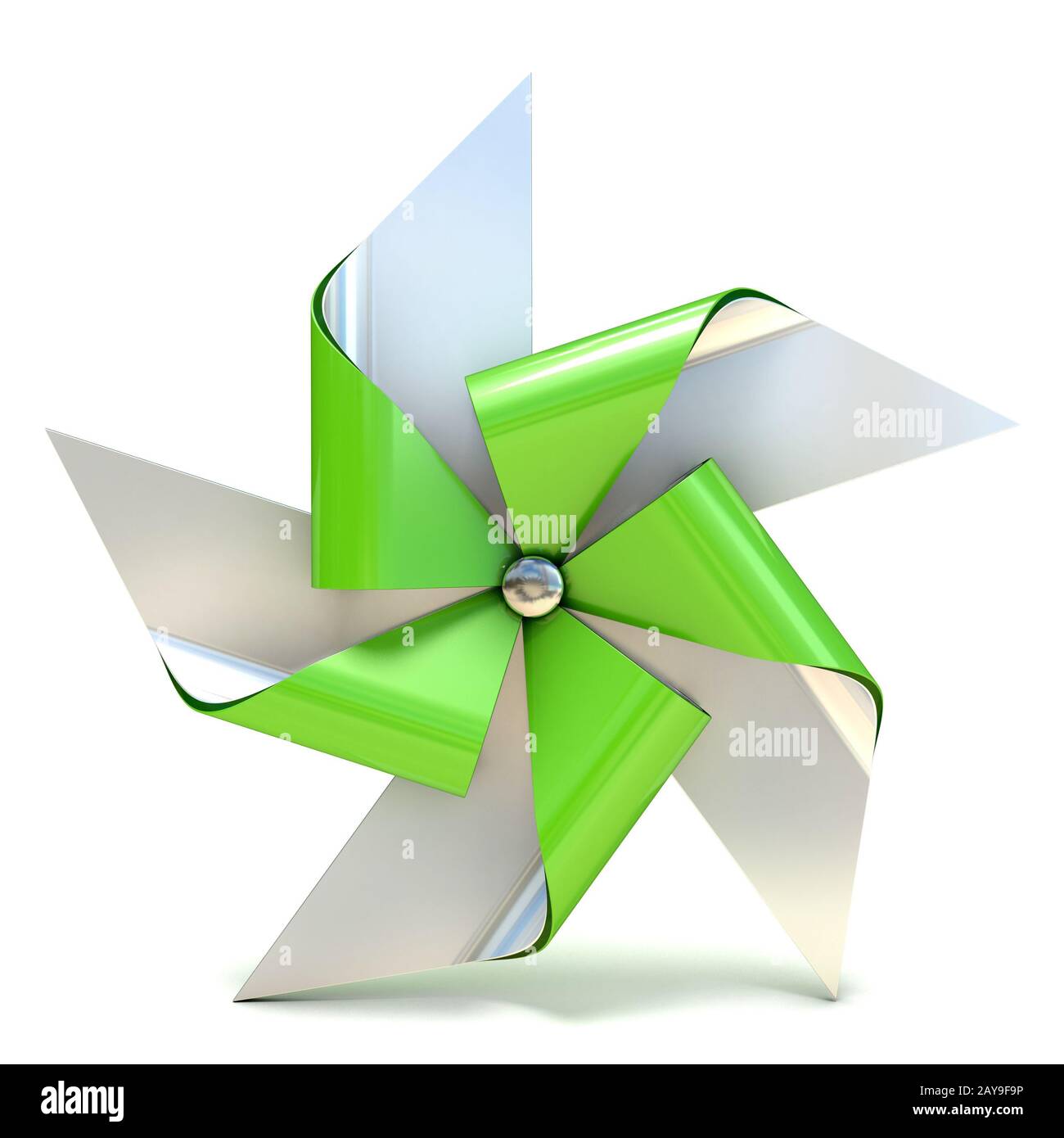 Pinwheel toy, five sided. 3D Stock Photo - Alamy