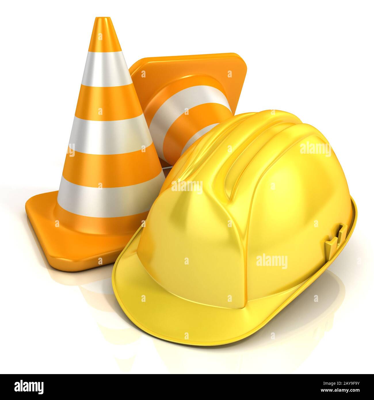 Traffic cones helmet build Cut Out Stock Images & Pictures - Alamy
