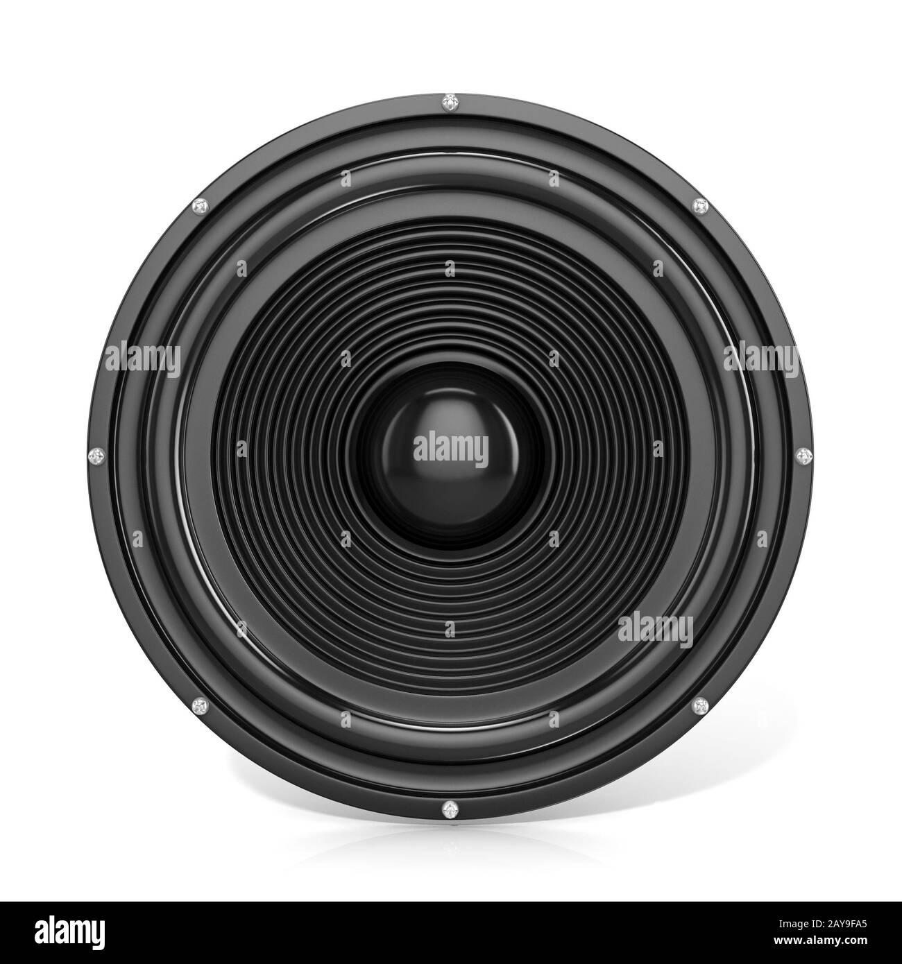 3D render illustration of loudspeaker Stock Photo - Alamy