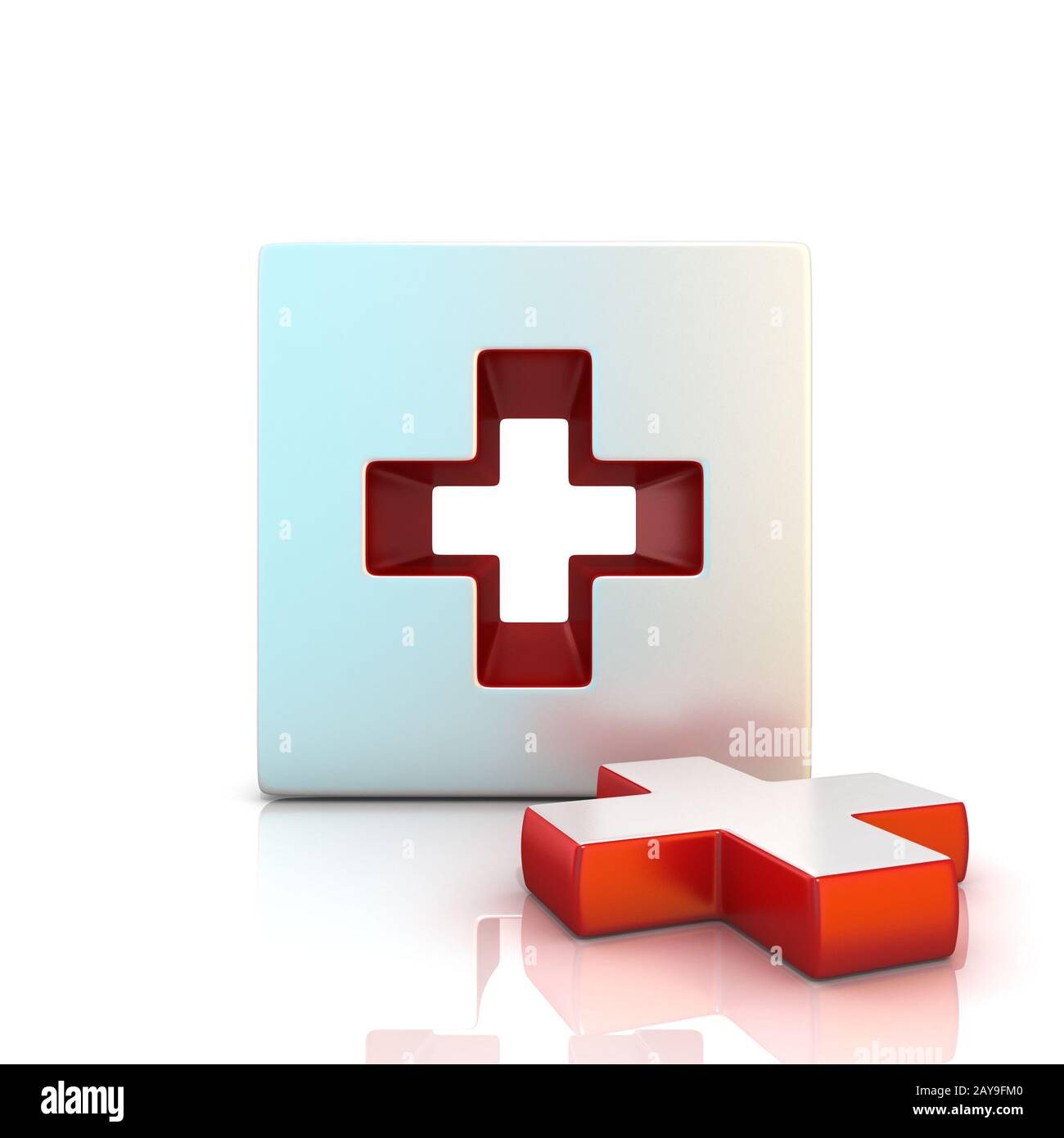 Plus sign. 3D Stock Photo - Alamy