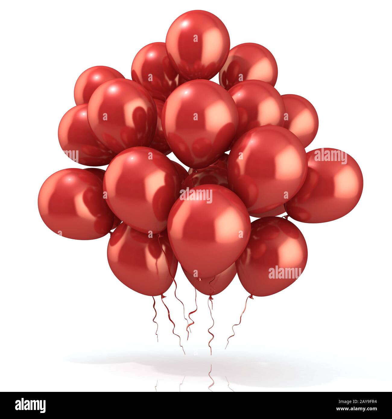 Red balloons crowd Stock Photo - Alamy